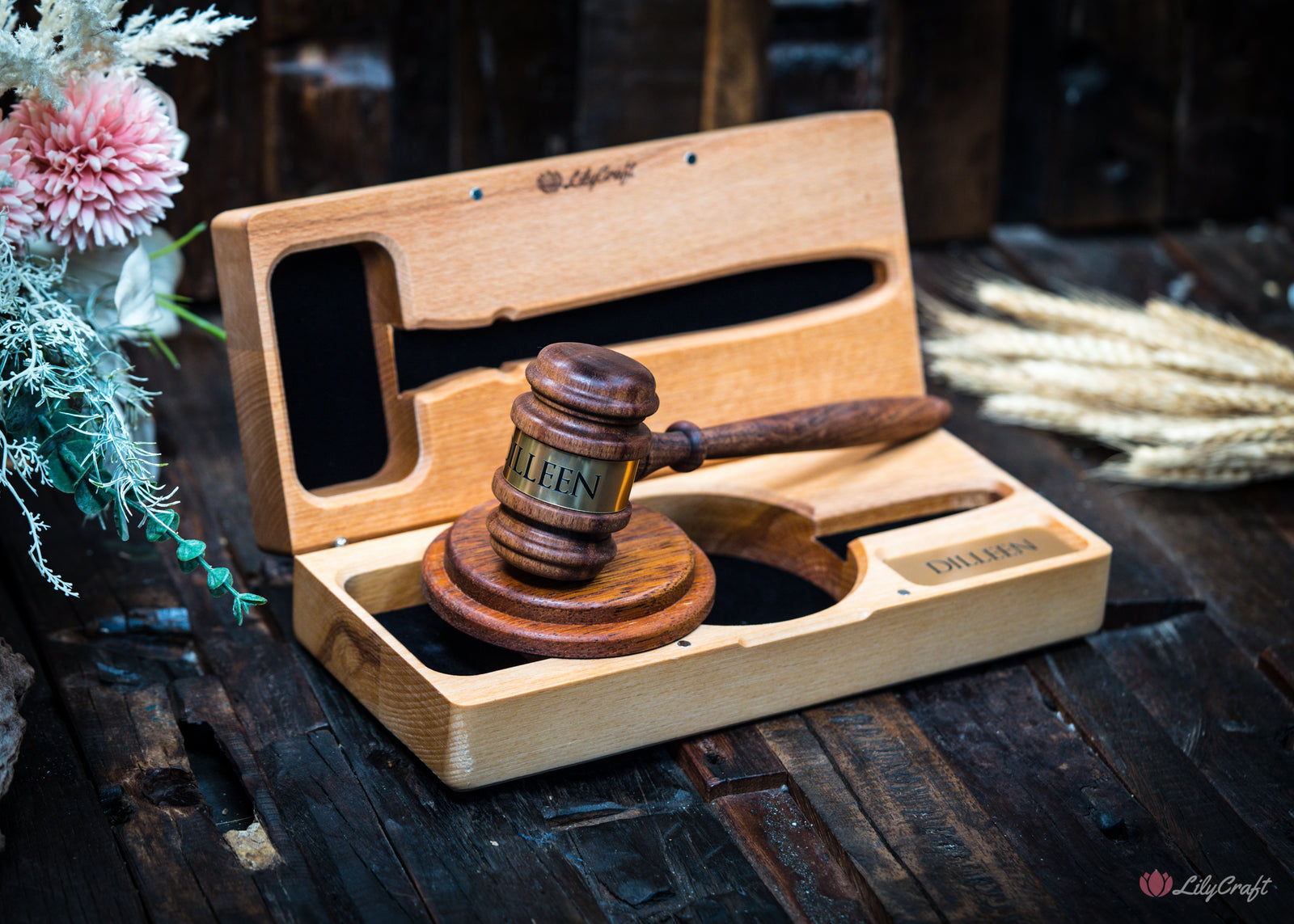 Personalised Gavel - Engraved Judge Gavel Gift Set