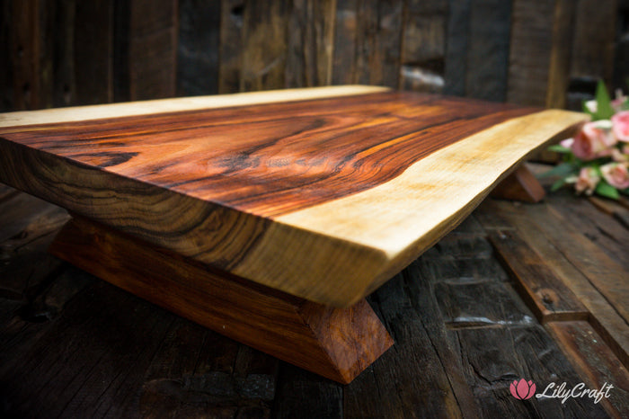 Camphor Wood Charcuterie Board | Handcrafted with Live Edge