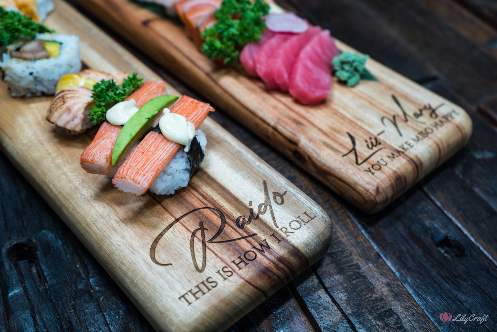 Serve Delicious Sushi Rolls with Our Camphor Wood Sushi Board