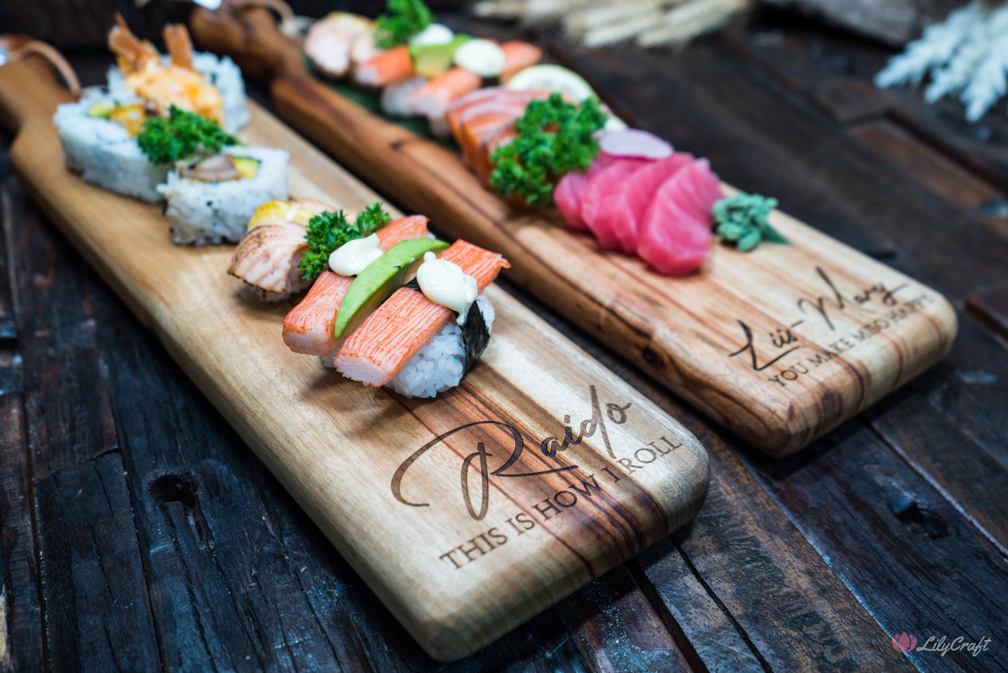 Serve Delicious Sushi Rolls with Our Camphor Wood Sushi Board